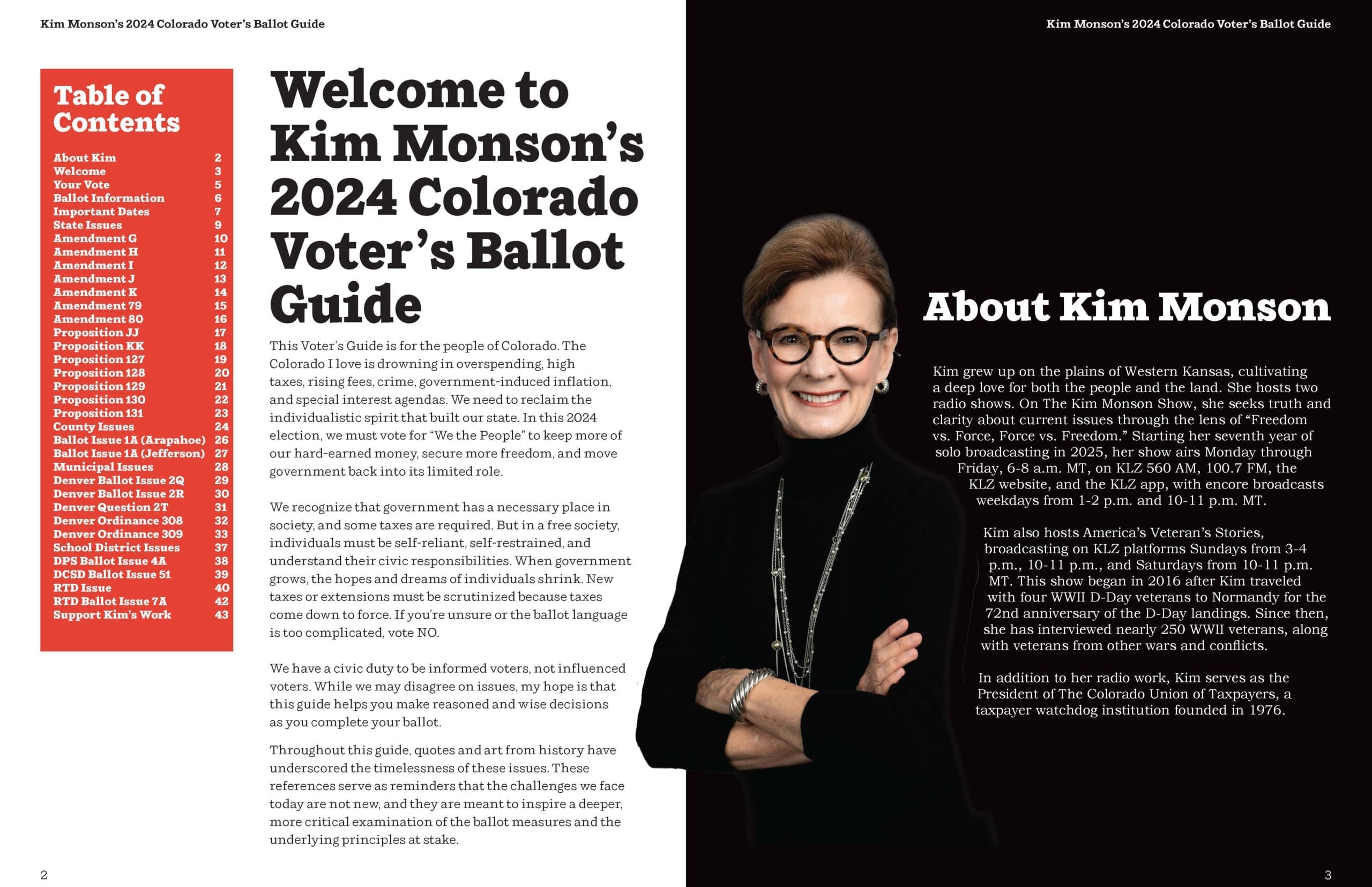 2024 Colorado Voter's Ballot Guide - The Kim Monson Show